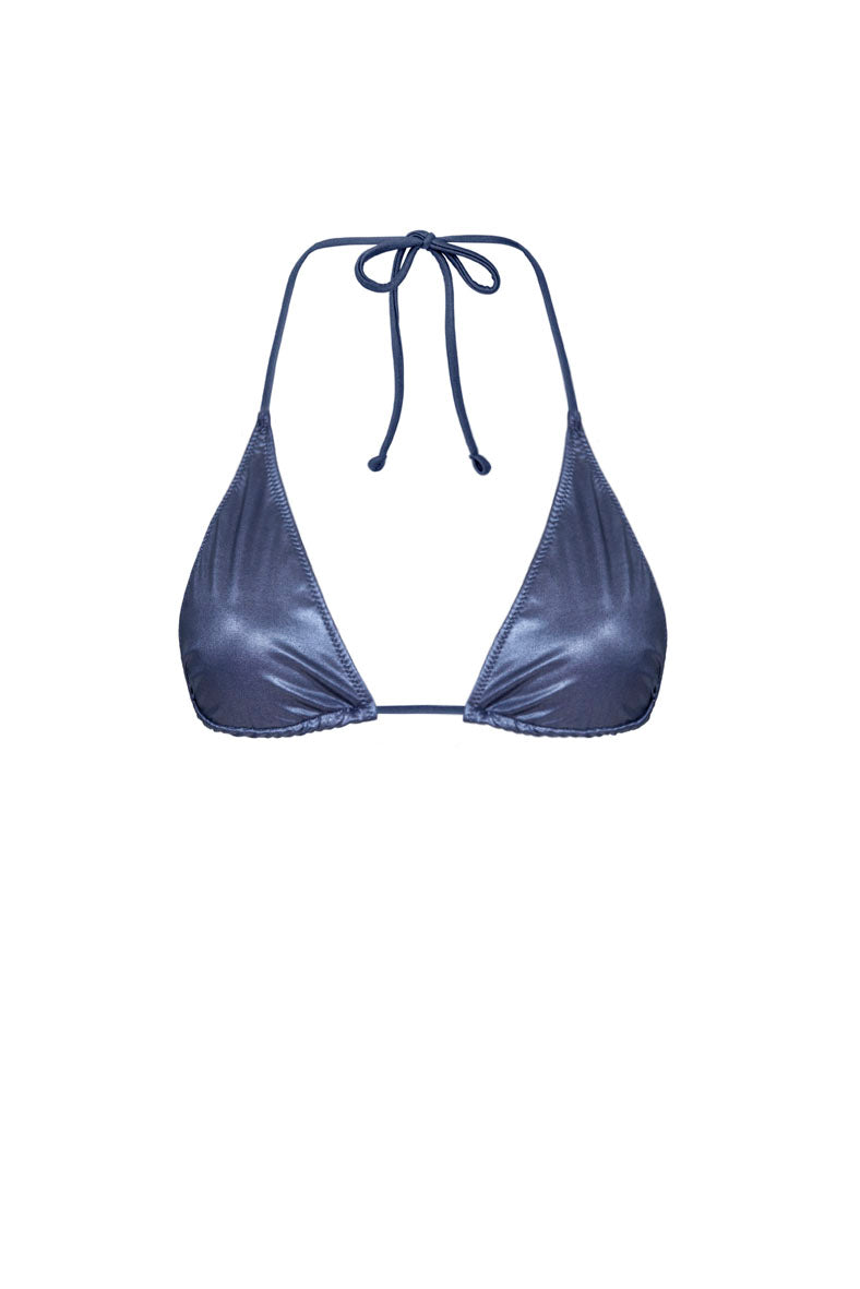 Lustorus Blue Triangle Bikini Top | Lia Swimwear – Lia Swimwear